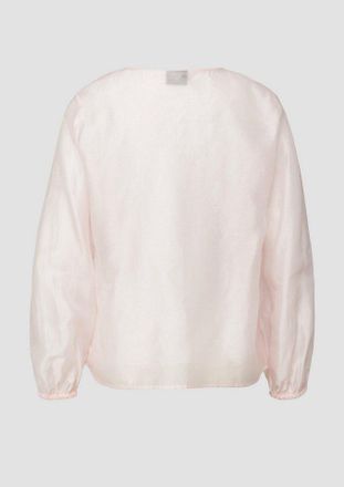 s.Oliver Langarmbluse Bluse Luftige Lyocell-Bluse mit Volants