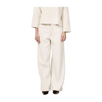 Mason's New York Wide - Femme - Pantalons - Beige - Taille: 34 FR