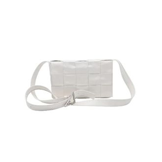 Bottega Veneta Pre-owned Leder Schultertasche - - Pre-owned - Damen - Wei&szlig; - ONE SIZE