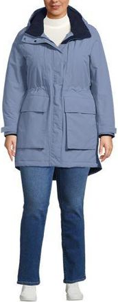 Lands End Wasserdichter Parka SQUALL, Damen, Größe:52-54 plus, Blau, Nylon, by Lands End