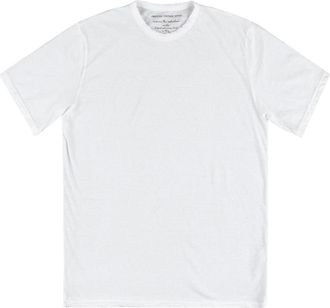 Original Vintage Homme, Tops, Blanc, Taille: XL T-shirt &agrave; manches courtes et col rond