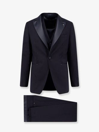 Tagliatore Virgin wool tuxedo with vest - TAGLIATORE - gender_Man