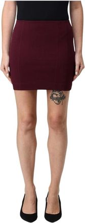 Patrizia Pepe Femme, Jupes, Rouge, Taille: 42 FR Fitted Mini Skirt