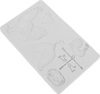 Soimiss Schokoladensilikonform in Hahnform Silikon Bonbonform F&uuml;r Diy-s&uuml;&szlig;igkeiten Schokoladenhahnform Zum Backen Geschmeidige S&uuml;&szlig;igkeitenform