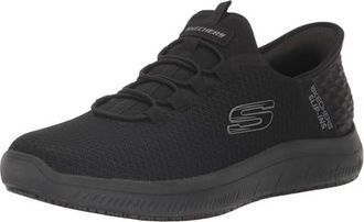 Skechers Summits Colsin SR Hands Free Slip-Ins Chaussures de Travail à Enfiler pour Homme, Noir, 40 EU