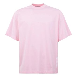 Jil Sander Rundhals-T-Shirt - - Tops - Herren - Rosa - S