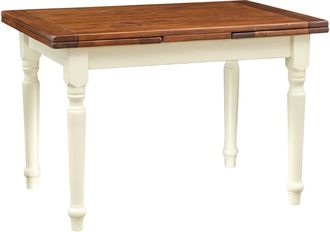 Biscottini International Esstisch ausziehbar Made in Italy 120x80x80 cm | Esstisch Holz massiv | Küchentisch ausziehbar