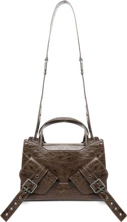 Francesco Biasia sac port&eacute; &eacute;paule en cuir - Marron