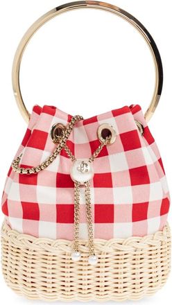 Jimmy Choo London Femme, Sacs, Rouge, Taille: ONE Size BON BON Bucket Bag