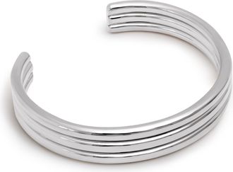 Singularu Maxi Line Armreif. Edelstahl mit Silberfarbener Beschichtung. Schmuck für Damen