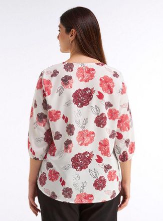 Sheego Klassische Bluse Tunika 3/4-Arm