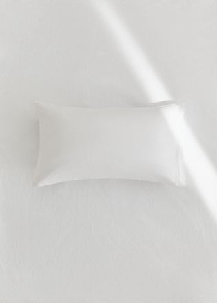 Mango Taie doreiller berceau percale garment-washed 30 x 50 cm blanc - Home - 30x50cm - MANGO HOME