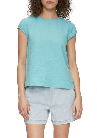 QS by s.Oliver Damen 2146254 Blusenshirt, türkis 6170, 40