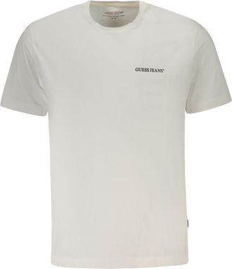 Guess Bianco Baumwoll Herren T-Shirt