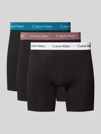 Calvin Klein Underwear Trunks mit Label-Bund im 3er-Pack