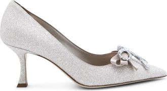 Jimmy Choo London Hohe Schuhe - High Heel Pumps With Pointed Toe - Gr. 35 (EU) - in Wei&szlig; - f&uuml;r Damen