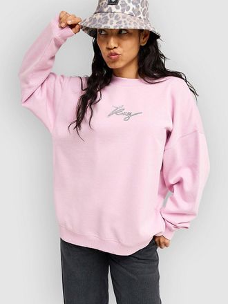 Roxy Lineup Oversized Crew Sweater pink lavender