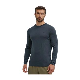 Fj&auml;llr&auml;ven Abisko Woll Longsleeve - - Tops - Herren - Blau - L