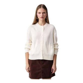 Vans Gilet Teddy &agrave; col rond - Femme - Pulls - Beige - Taille: 38 FR