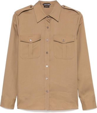 Tom Ford Langärmeliges Hemd - Nude