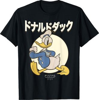 Disney Donald Duck Japanese Circle Portrait T-Shirt