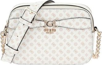 Guess Arlena Logo Camera Crossbody White Logo