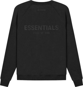 Fear of God Homme, Sweatshirts et sweats &agrave; capuche, Noir, Taille: XL Essentials Crewneck