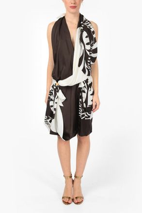 Bottega Veneta Drapiertes Neckholder-Kleid ZEBRA Bottega Veneta