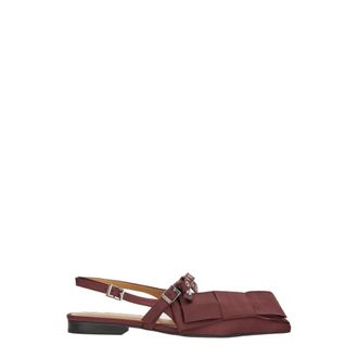 Ganni Femme, Chaussures, Rouge, Taille: 38 EU Ballerines