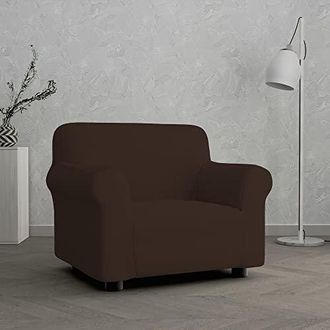 Italian Bed Linen Sogni e capricci Leslie elastische Couch&uuml;berz&uuml;ge, Braun, 1 Platz