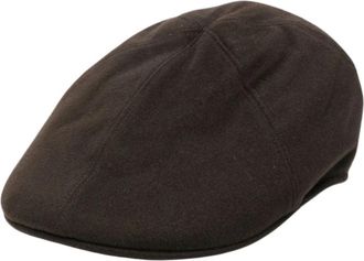 Tagliatore Donald Flat Cap - - Accessories - Herren - Braun - 60 CM