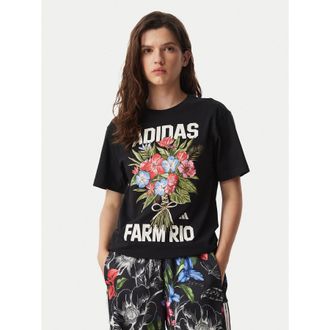 adidas T-Shirt Fram Rio Graphic KR02801 Schwarz Regular Fit