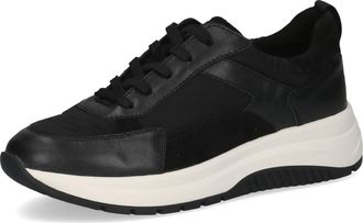 Caprice Caprice Damen Sneaker flach Sportlich Plateau, Schwarz (Black Comb), 42 EU