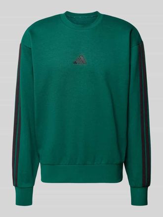 adidas Sweatshirt mit Logo und Rundhalsausschnitt