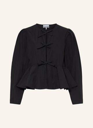 Ganni Bluse schwarz