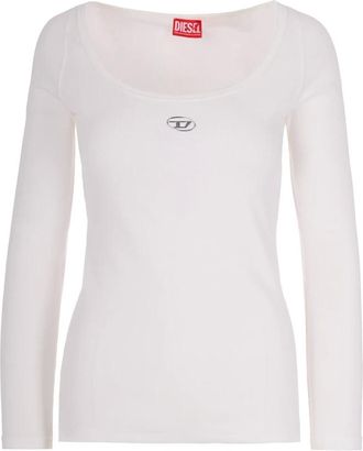 Diesel Femme, Tops, Blanc, Taille: 36 FR Long Sleeve Hauts