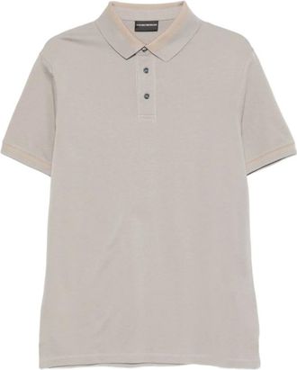Emporio Armani Homme, Tops, Gris, Taille: 2XL Polo MC