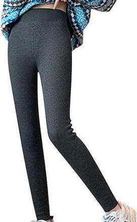 Generic Legging doublé en polaire pour femme - Collants thermiques isolés pour femme - Coupe ajustée - Chaud - Épais - Pantalon de yoga pour la marche urbaine