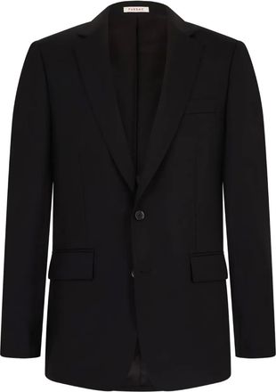 Fursac Anzug mit fallendem Revers - Schwarz