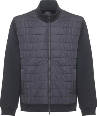 Fay Homme, Vestes, Bleu, Taille: L Quilted SweaT-shirt