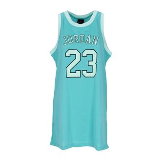 Nike Jordan &Auml;rmelloses Mesh-Kleid mit Rundhalsausschnitt - - Sport - Damen - Gr&uuml;n - S