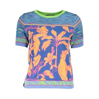 Desigual Femme, Tops, Multicolore, Taille: 44 FR Cotton Crew Neck Casual T-Shirt
