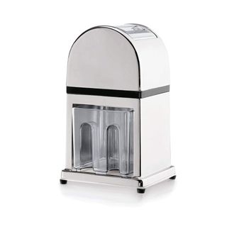 Viva Haushaltswaren WAS 1406 000 Zinkguss Verchromt Eiszerkleinerer mit Handkurbel, 26.5cm H&ouml;he