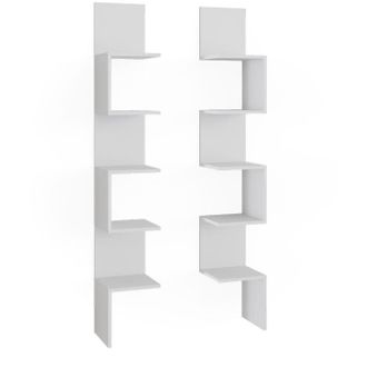 Vicco Eckregal Paolo, Weiß, 28 x 175.4 cm 2er Set, Vicco
