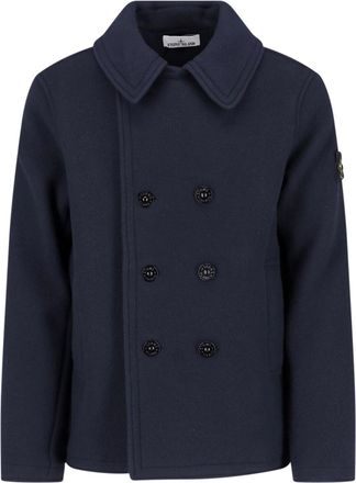 Stone Island Kurzer Mantel Heavy Melton