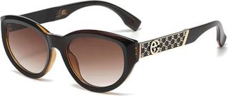 Generic Lunettes de soleil fantaisie pour femme - Lunettes de soleil légères vintage pour conduite - UV400 - Taille unique 2026