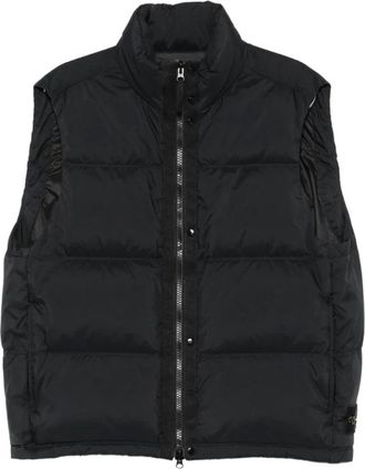 Stone Island Gilet G100004 Matt Ripstop Cordura - Homme - Vestes - Noir - Taille: 2XL