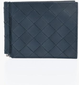 Bottega Veneta Braided Letaher Wallet with Money Clip size Unica