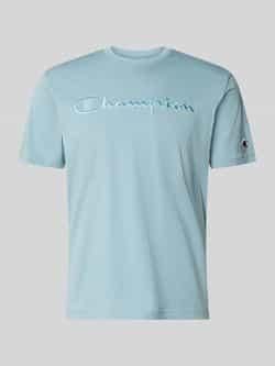 Champion T-Shirt mit Label-Stitching mit Rundhalsausschnitt
