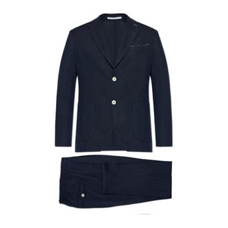Eleventy Zweireihiger Platinum Anzug - - Suits - Herren - Blau - 2XL